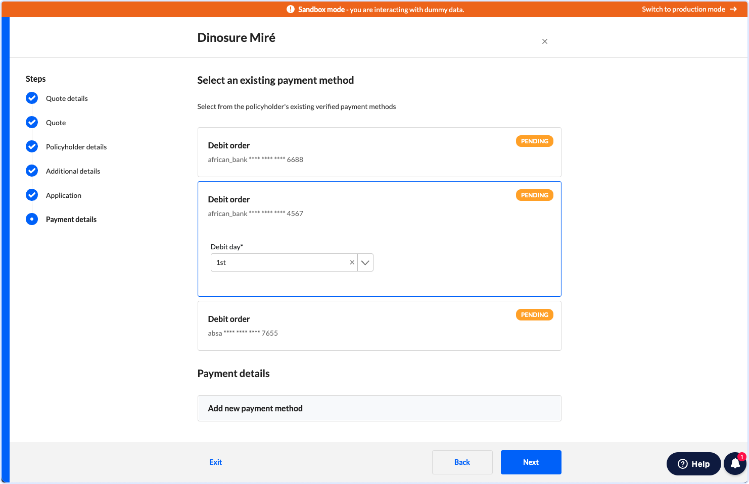 Create an application for a policy – Root Help Centre